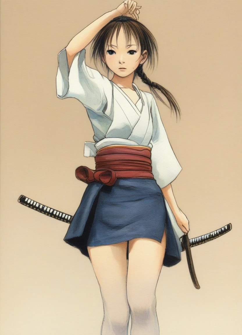 Samurahiroaki braid, single braid - SeaArt AI