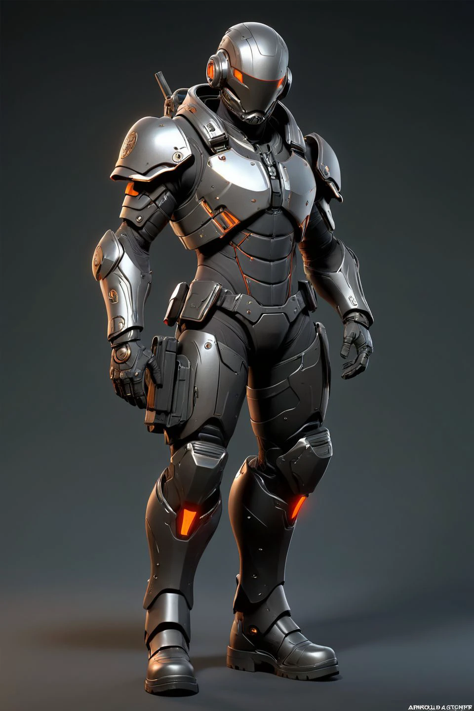 Tactical cyberpunk police officer, french, intricate design, silicon ...