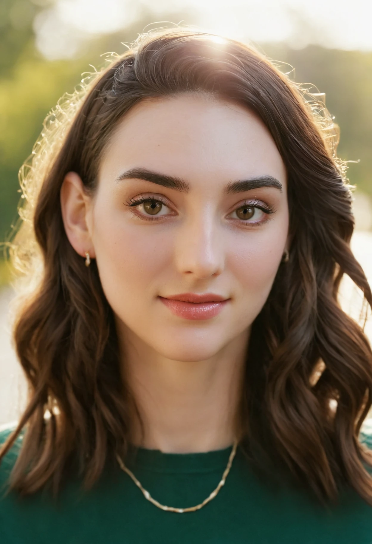 Highly detailed close-up photo of abby_shapiro, parted lips, long wavy ...