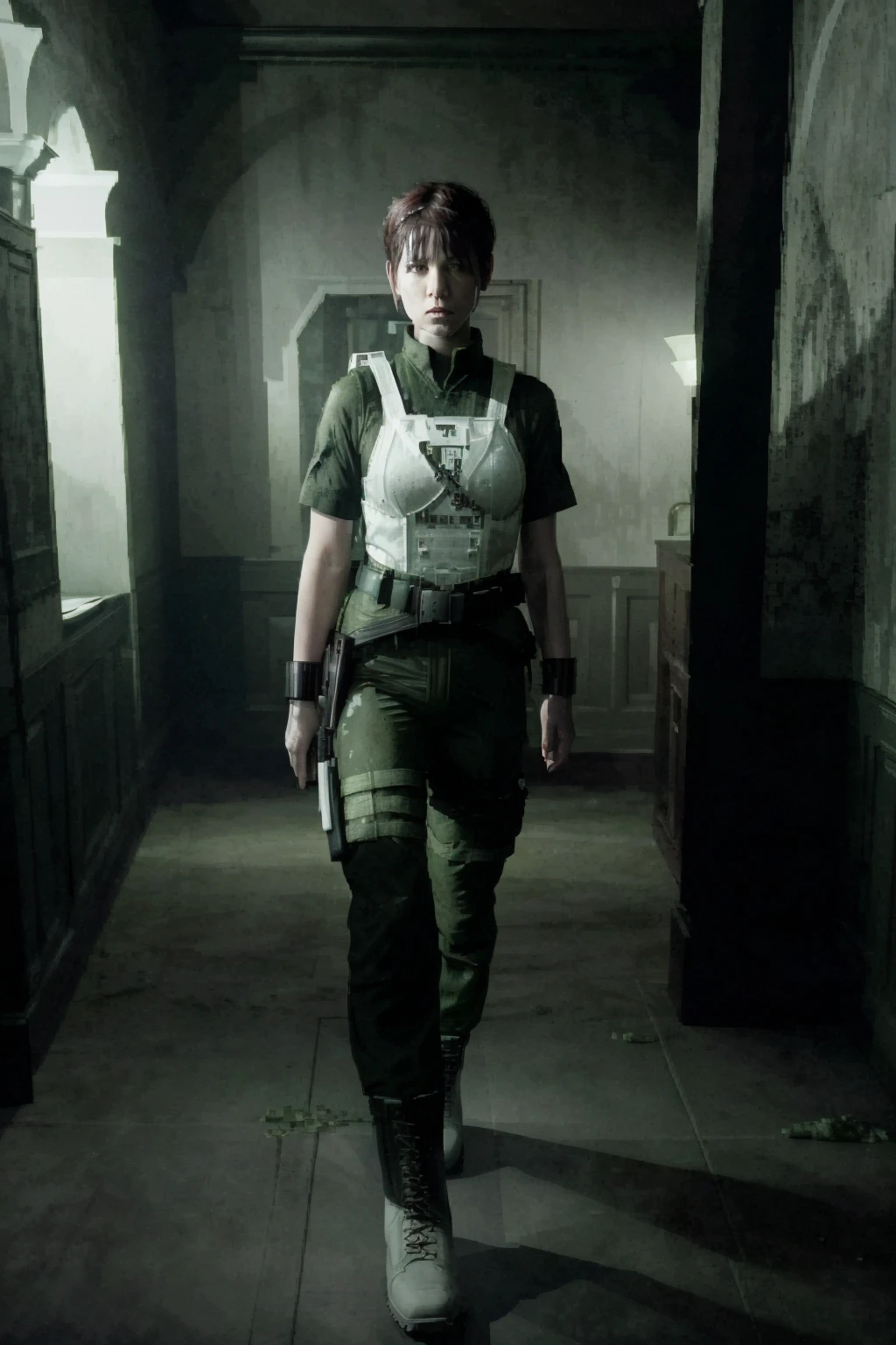 Photo of spooky mansion indoors, blood, scenery, dark, (underexposed ...