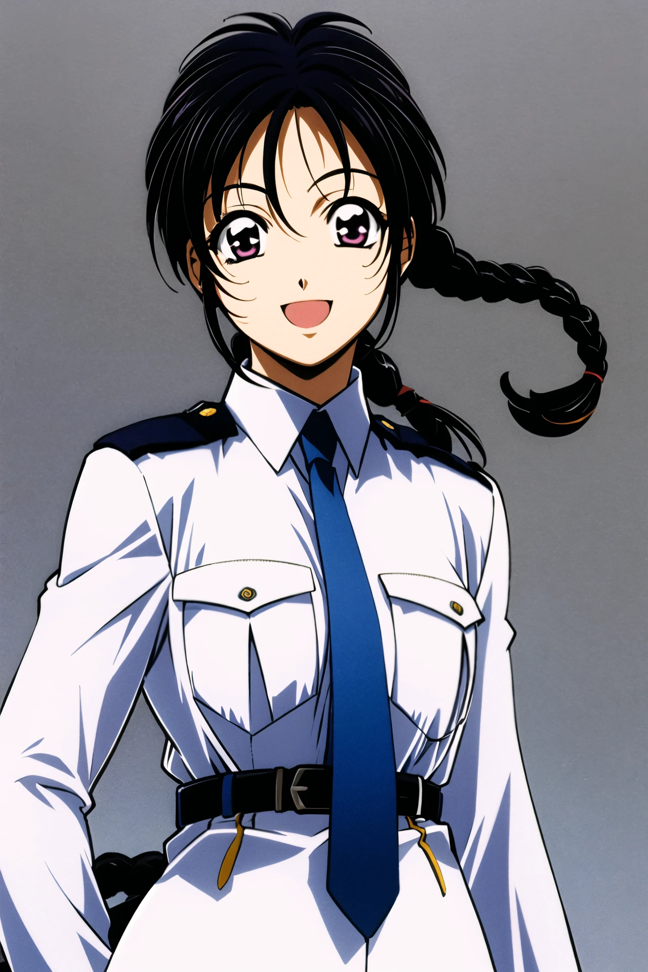 Miyuki Kobayakawa, solo, police uniform, police, policewoman - SeaArt AI