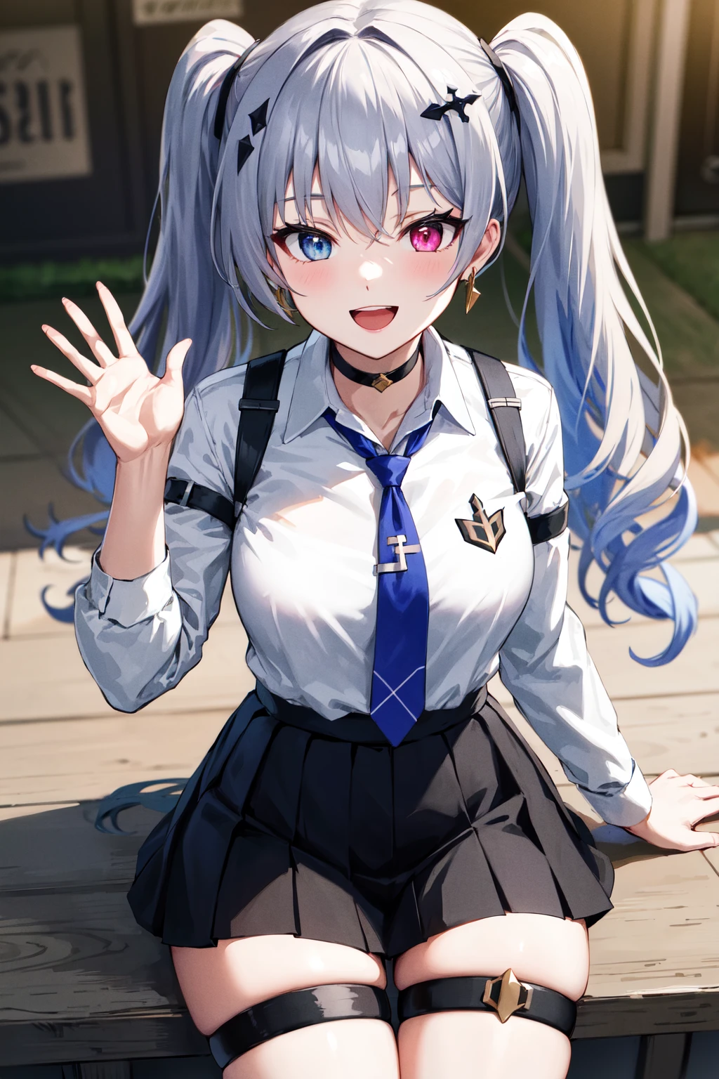 Masterpiece, best quality, highres, aaforte, long hair, twintails ...