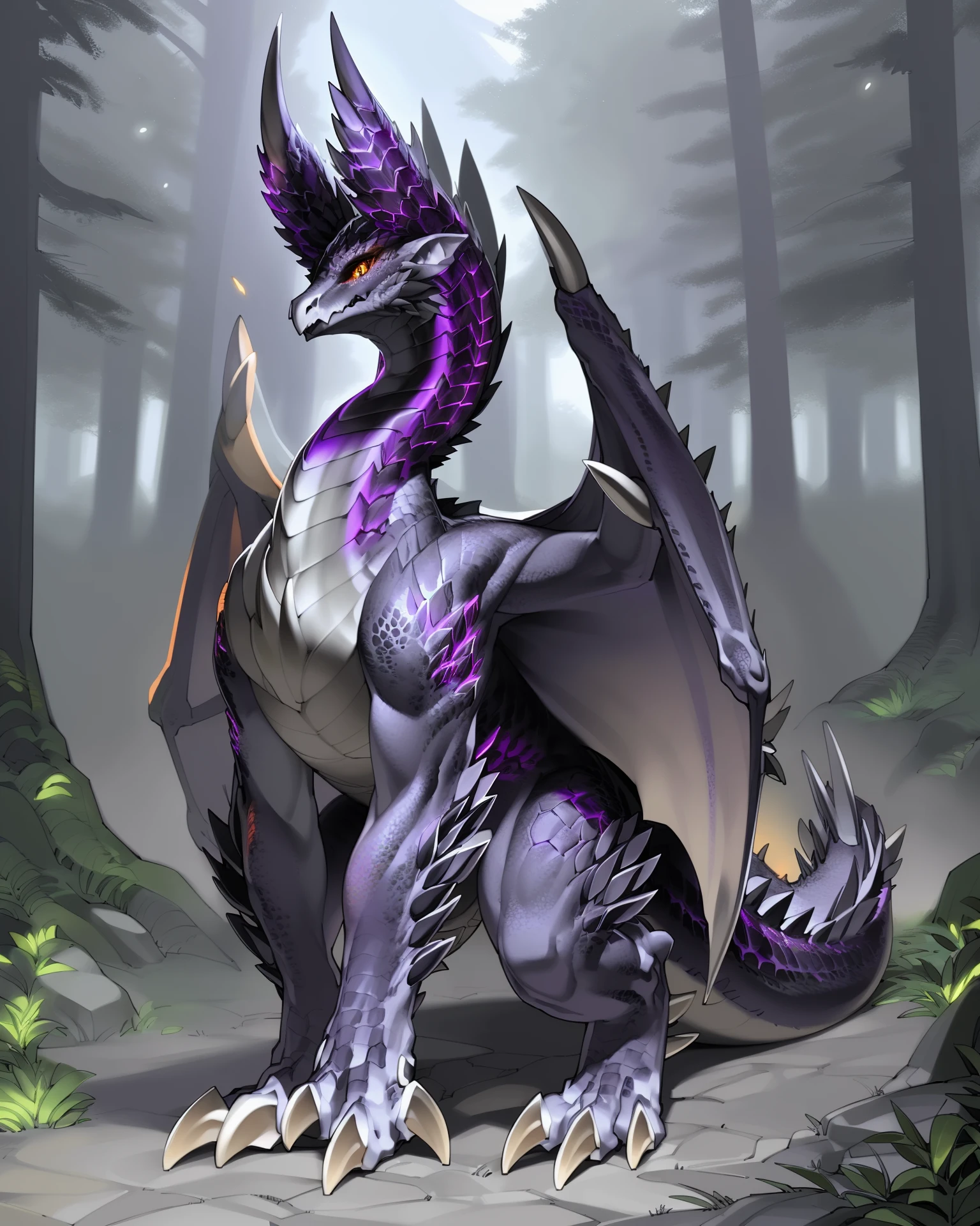 , feral,alatreon,solo,hi res, detailed background - SeaArt AI