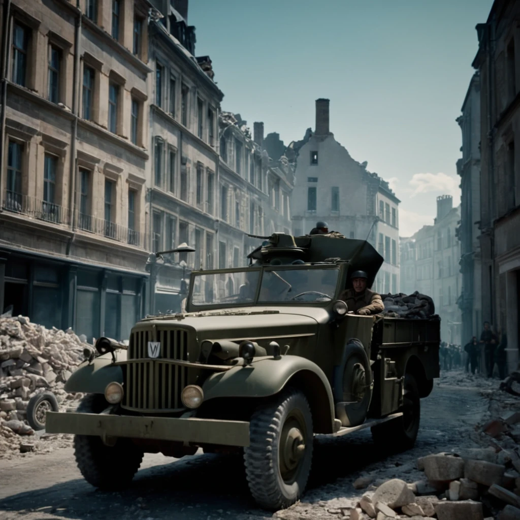 Cinematic film still of 1940's - SeaArt AI