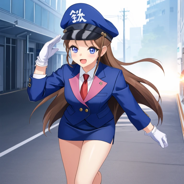 Tetsu-chan, 1girl,train interior, miniskirt - SeaArt AI