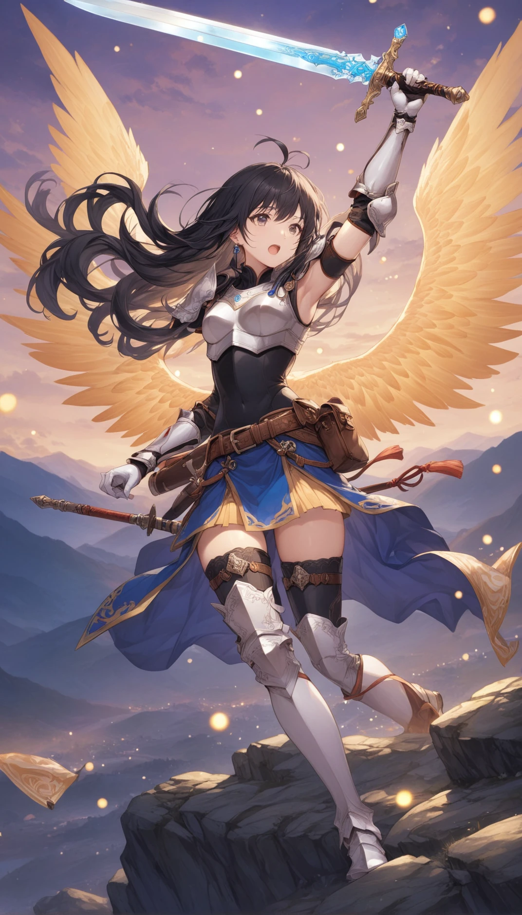Fire_emblem_heroes_xl, ayra, dynamic pose, fighting pose, 1girl - SeaArt AI