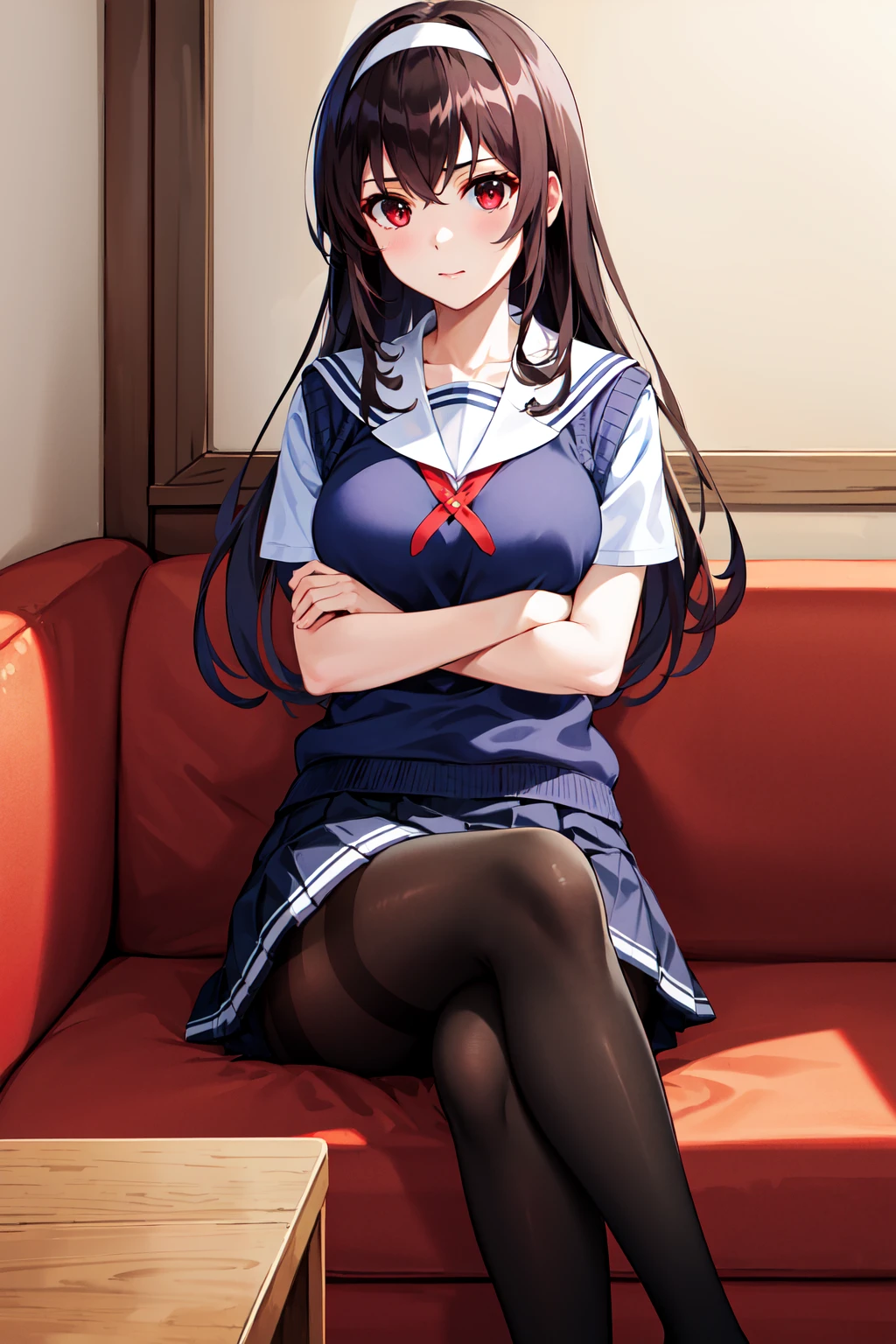 Masterpiece, best quality, highres, aautaha, long hair, black hair - SeaArt AI