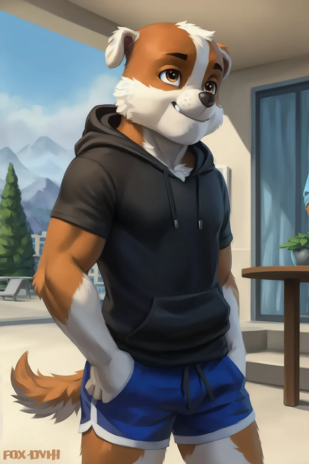 Detailed fluffy fur texture, impasto impressionism, (by foxovh - SeaArt AI