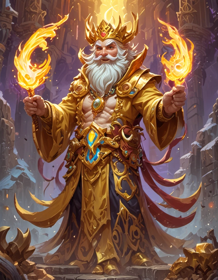 A golden majestic chariots, yellow magic theme, bright art masterpiece ...