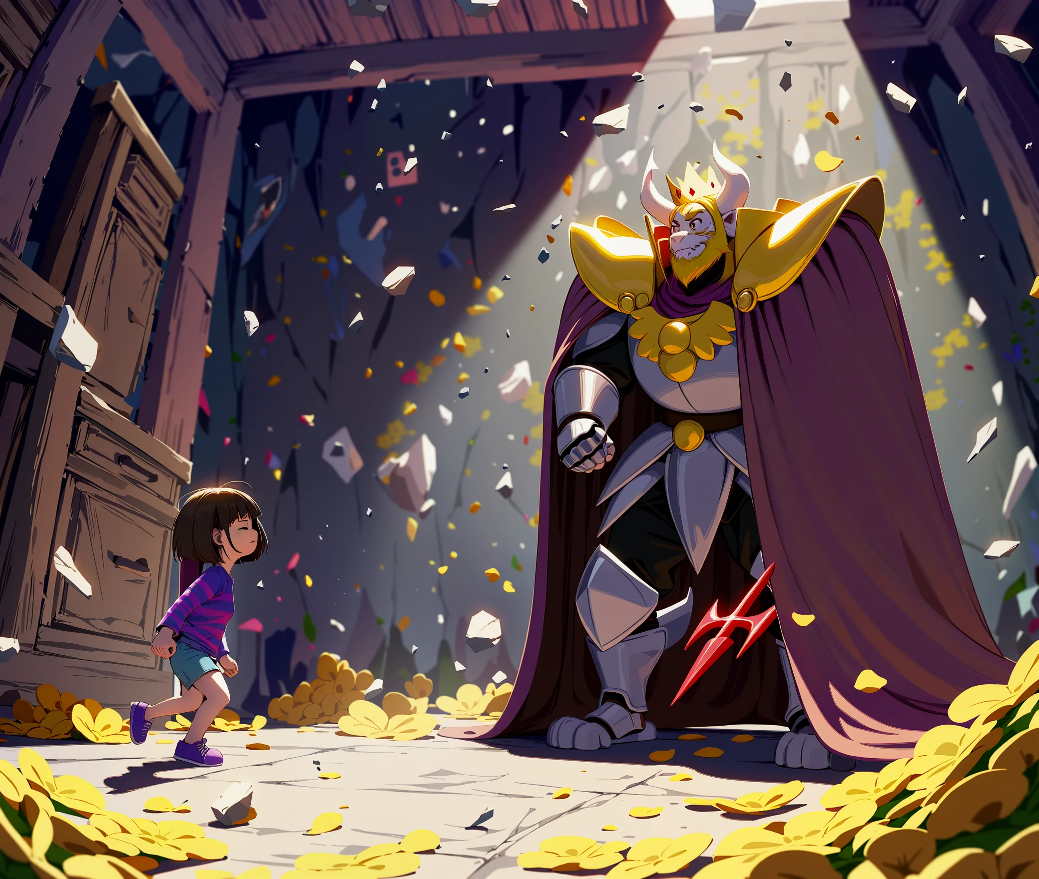 (Regional prompt) LEFT SIDE: cgi,masterpiece, best quality, frisk ...