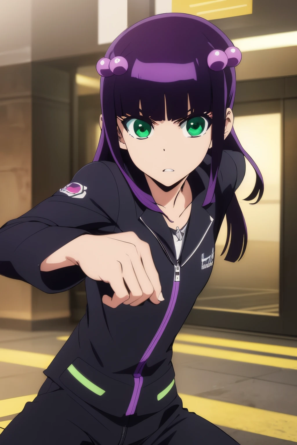 (best quality, masterpiece, colorful, highest detailed) action photo of ...