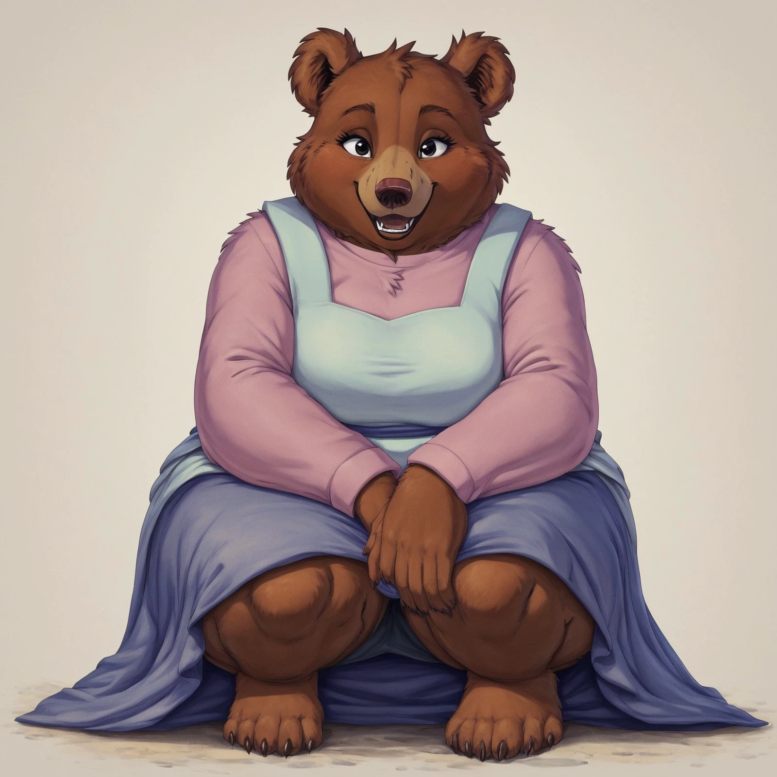 Score_9, score_8_up, score_8,source_furry, Mother_Bear, 1girl - SeaArt AI