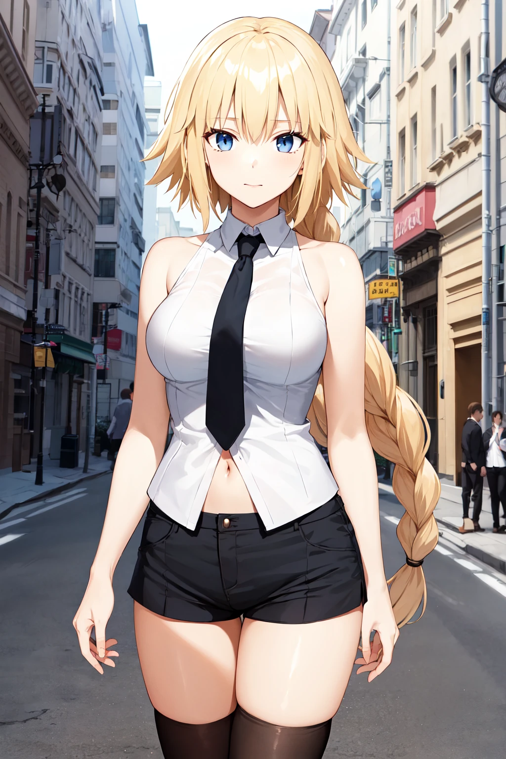 Masterpiece, best quality, highres, eejd, long hair, single braid - SeaArt AI