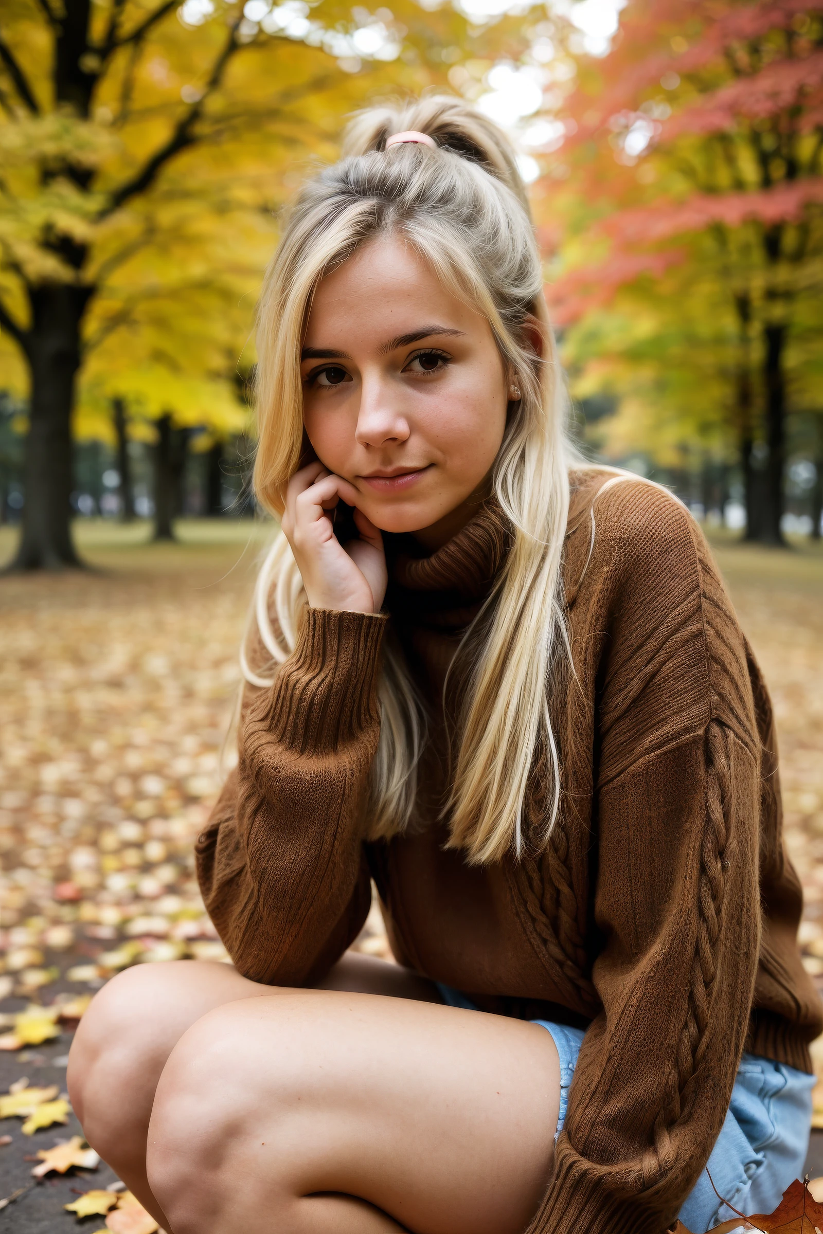 High detail RAW color photo professional photograph of a young ...