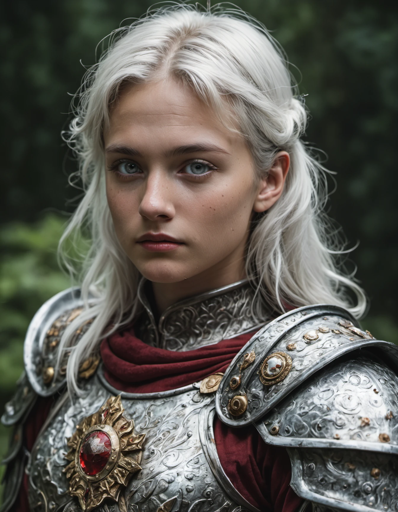 1girl, small breasts, white hair, mysterious, alluring white eyes a ...