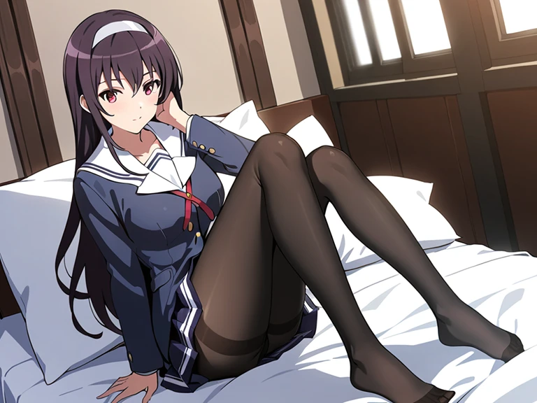 1girl, solo, kasumigaoka utaha(saekano), kasumigaoka utaha(school uniform - SeaArt AI