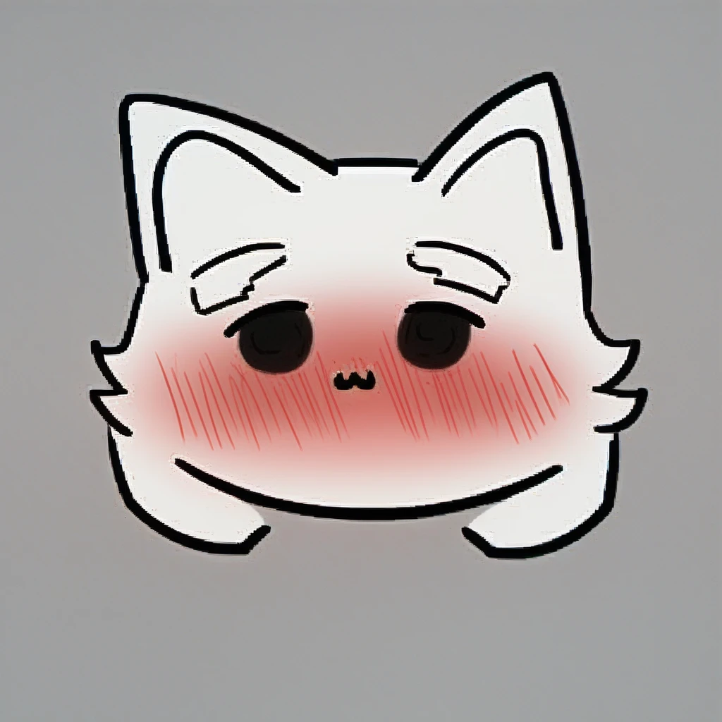 Score_9, discord, silly cat, boykisser, white fur, cat, black eyes ...