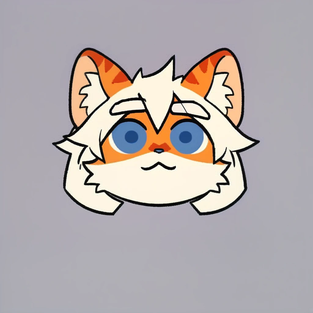 Score_9, discord, milkytiger, tiger ears, white eyebrows, blue eyes ...