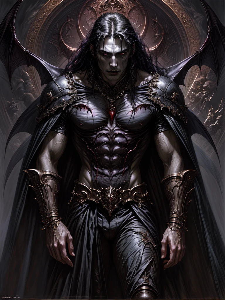 Velvetlibraianmjstyle, highest quality dark fantasy, vampire - SeaArt AI
