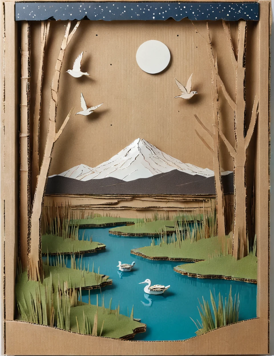 DonMC4rdB04rdXL cardboard, wetland, echoing mountain,marsh birds ...