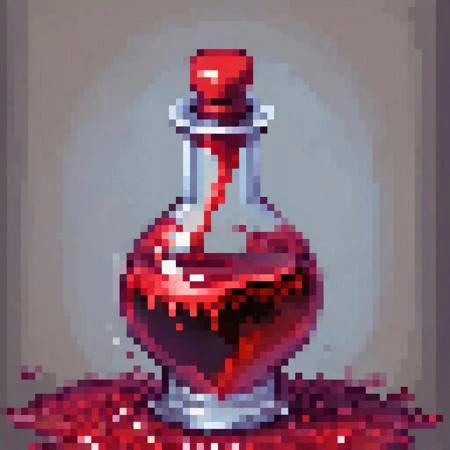 Permanent alizarin crimson liquid time ArsMJStylePony, Pixel Art ...