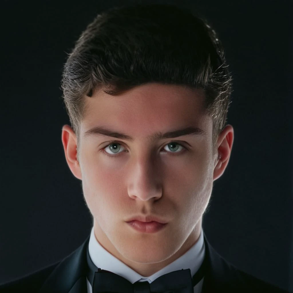 DLSR photo of isaacrossiter face, using a tuxedo, lace, professional ...