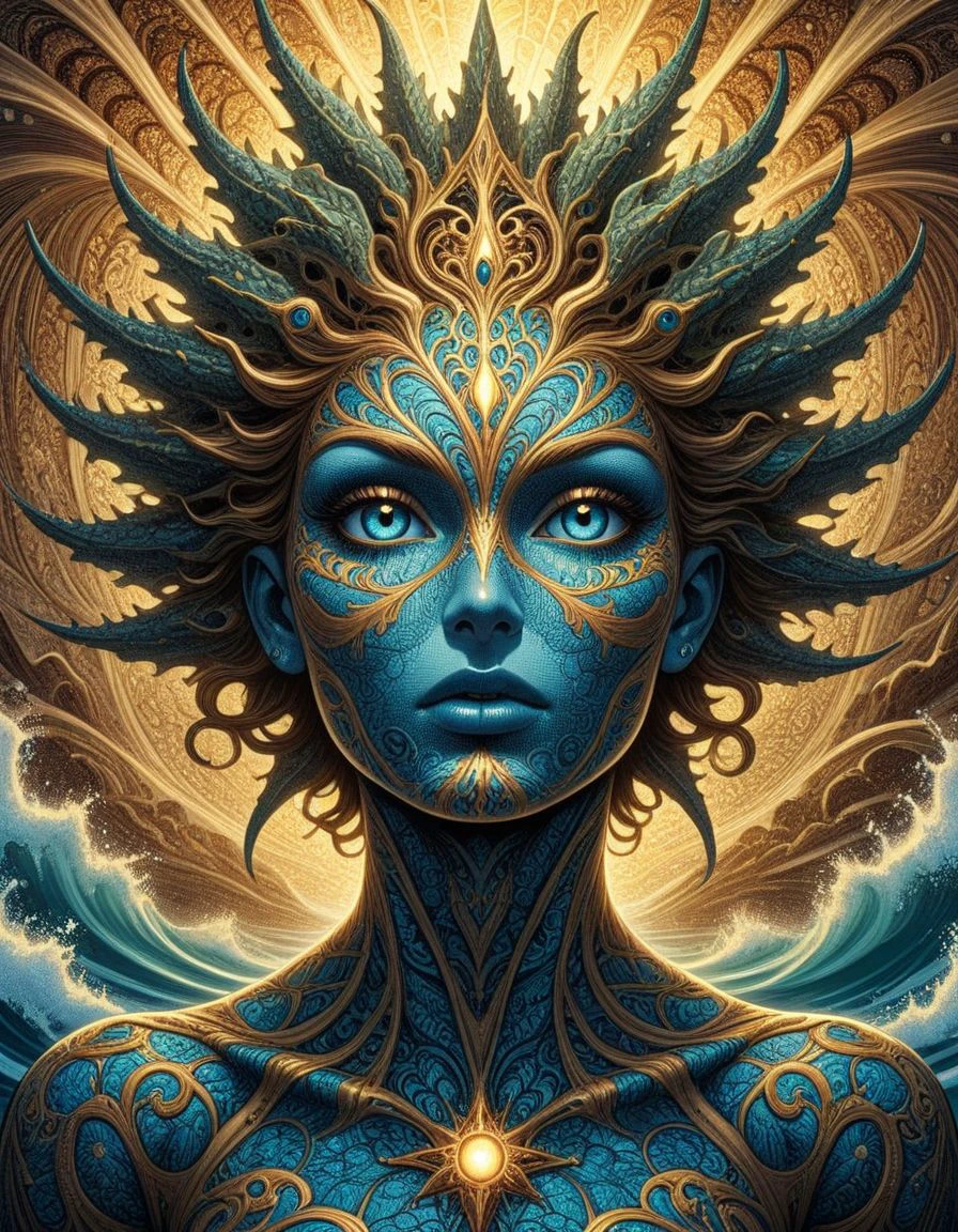 Comic breathtaking helios-comics,symmetric! portrait of a ...