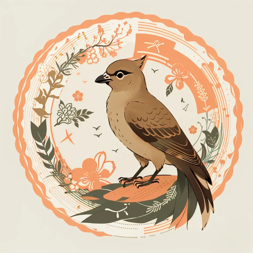 Best quality,masterpiece, Wren It has brown feathers, a short tail ...