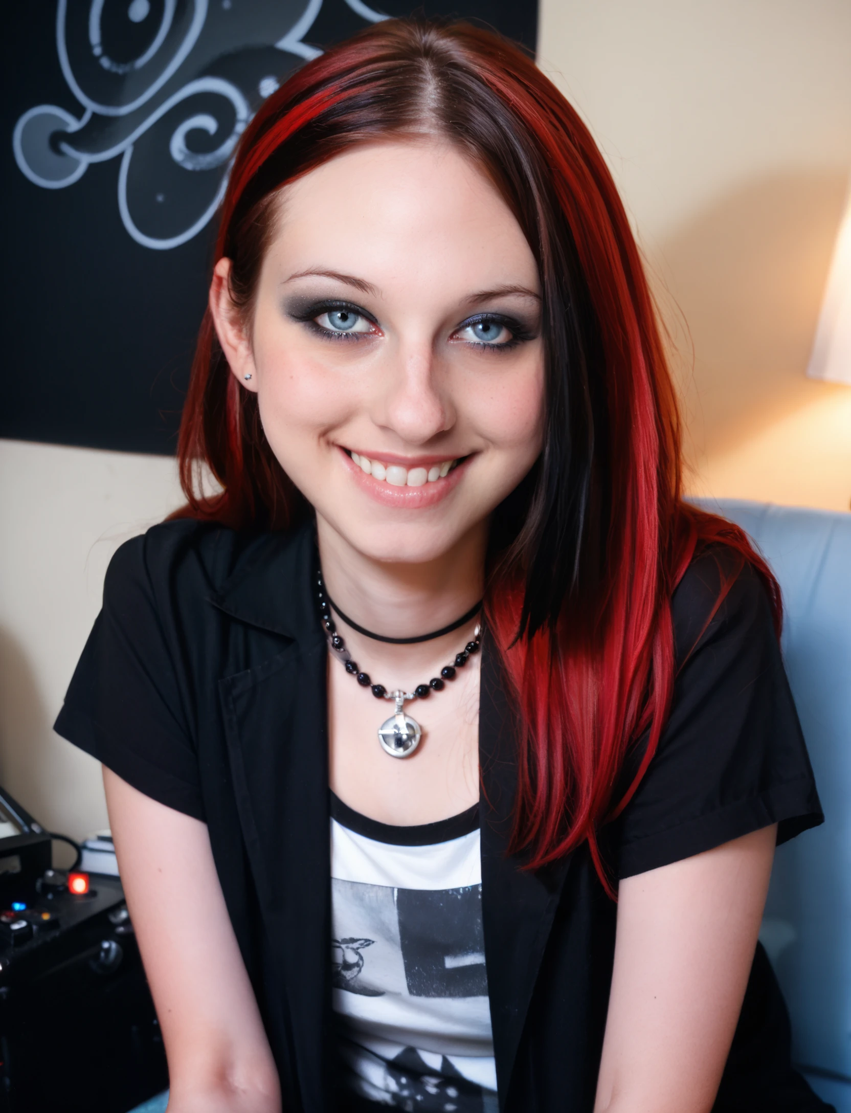 (score_9, score_8_up, score_7_up), lizvicious, 1girl, emo hair - SeaArt AI