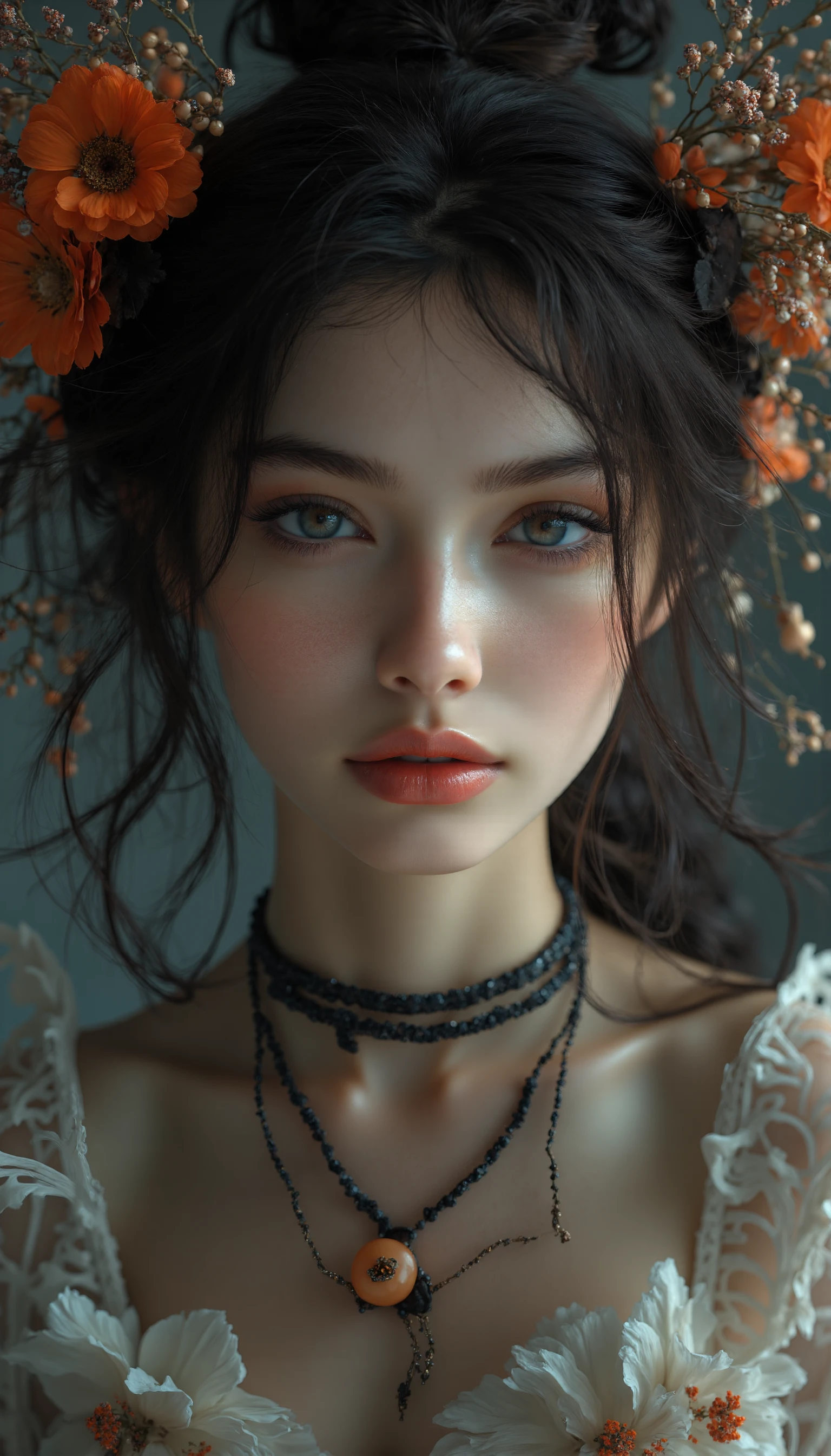 Midjourney_Whisper, A hyper-realistic portrait of a stunning supermodel ...