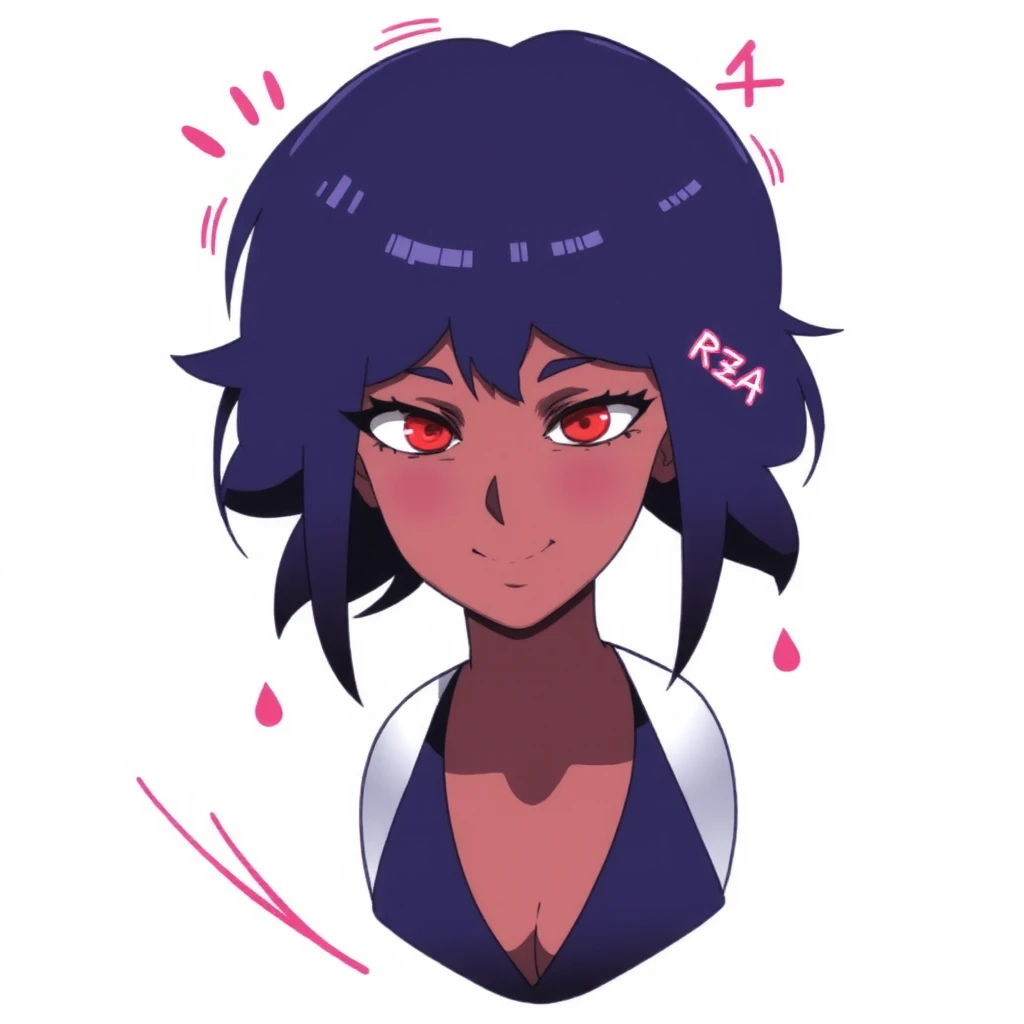 Motion lines, 1girl, dark skinned girl of African American decent ...