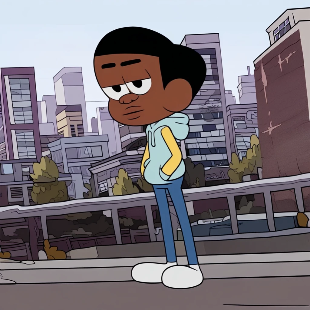 Score_9, solo craig_cotc, dark-skinned male, dark skin, black hair ...