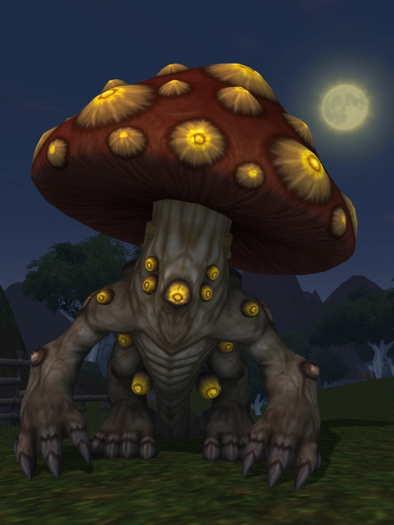 Wowscreen style, videogame screenshot, scary mythical mushroom - SeaArt AI