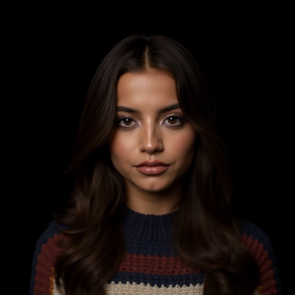 A closeup high res portrait photo of a woman with long slightly wavy ...
