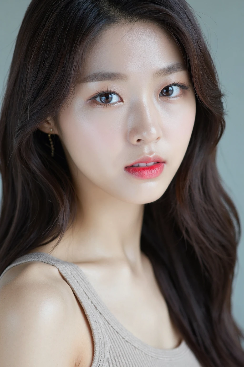 RAW photo, a beautiful korean girl with wearing a mini dress - SeaArt AI