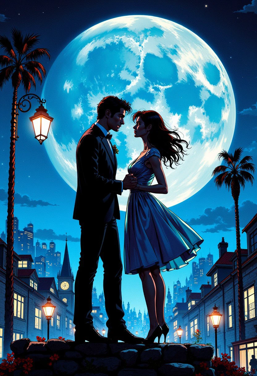 A comic book illustration from dsk_msk, 2boys, formal attire - SeaArt AI