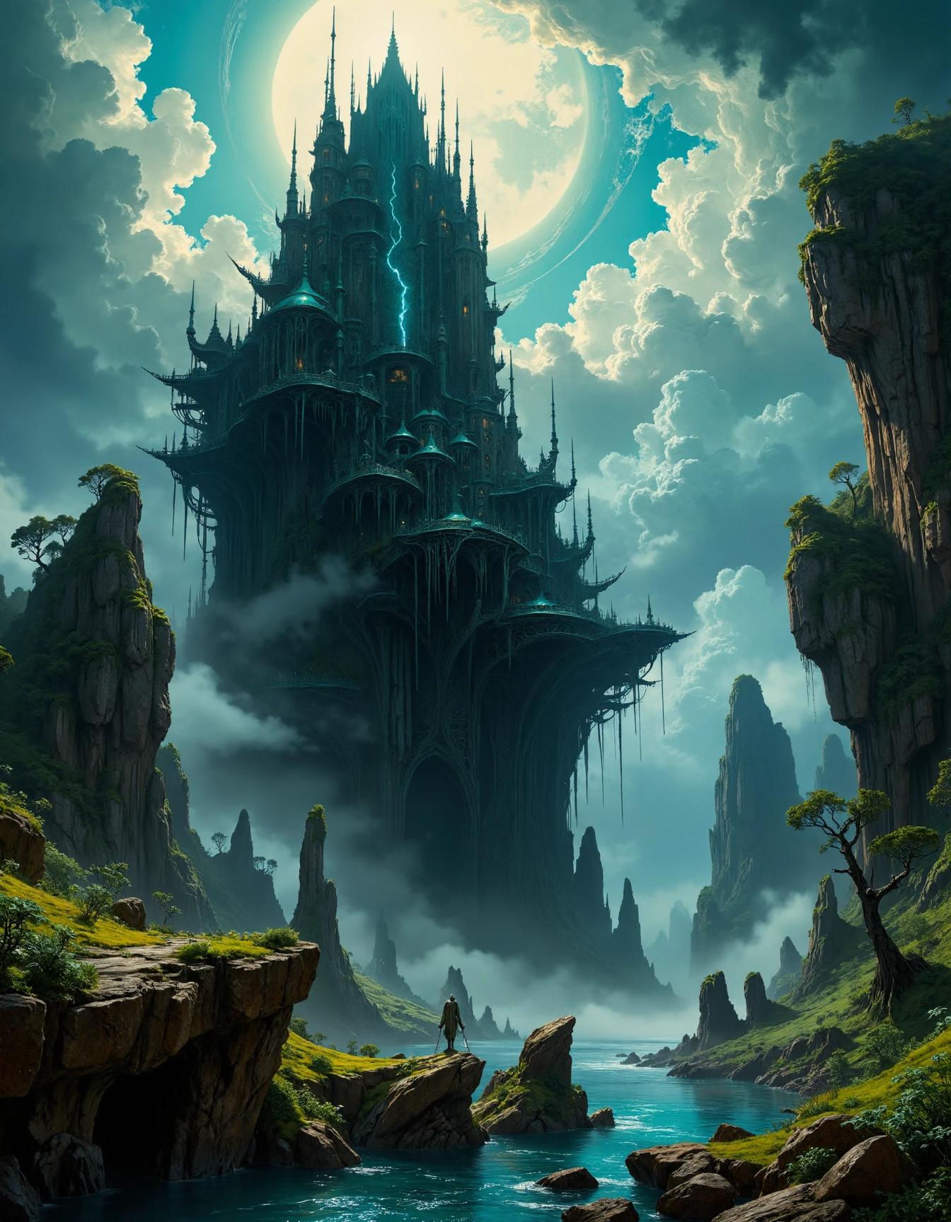 Hyper realistic and highly detailed, highly dynamic cinematic panorama ...