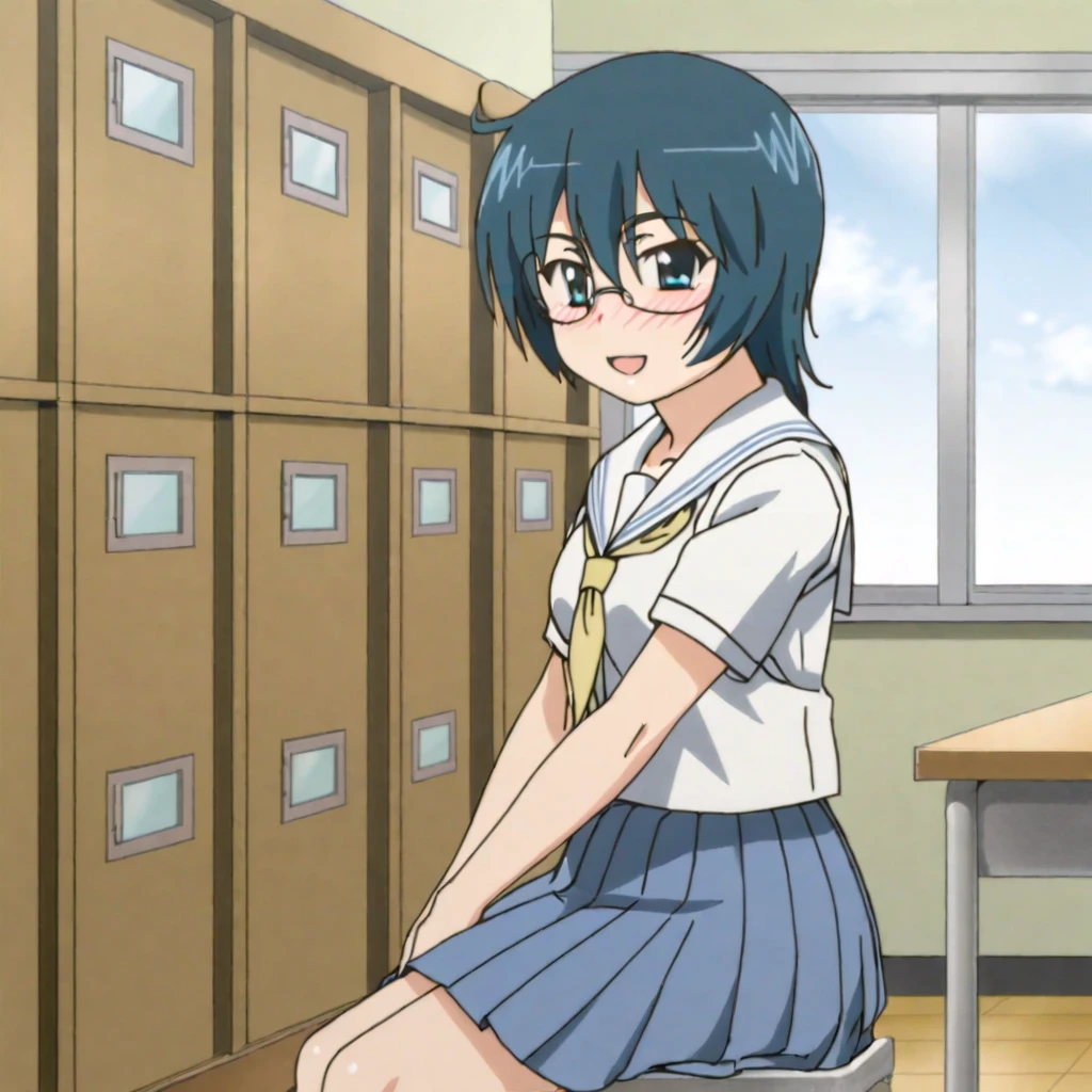 Mikuni, school uniform, 1girl - SeaArt AI