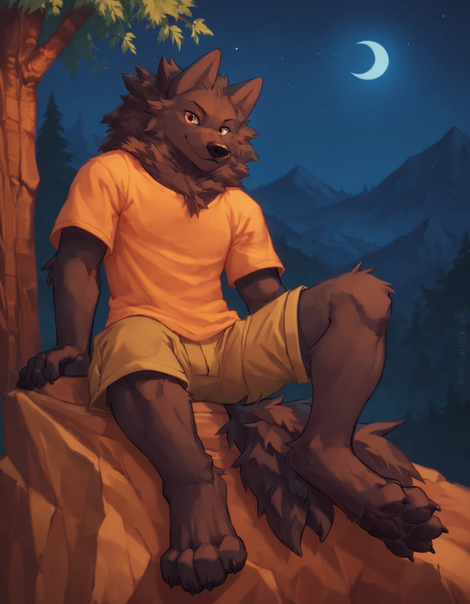 16 y.o. Teenager Leon from (((I think I Like you))). Wolf grey fur.