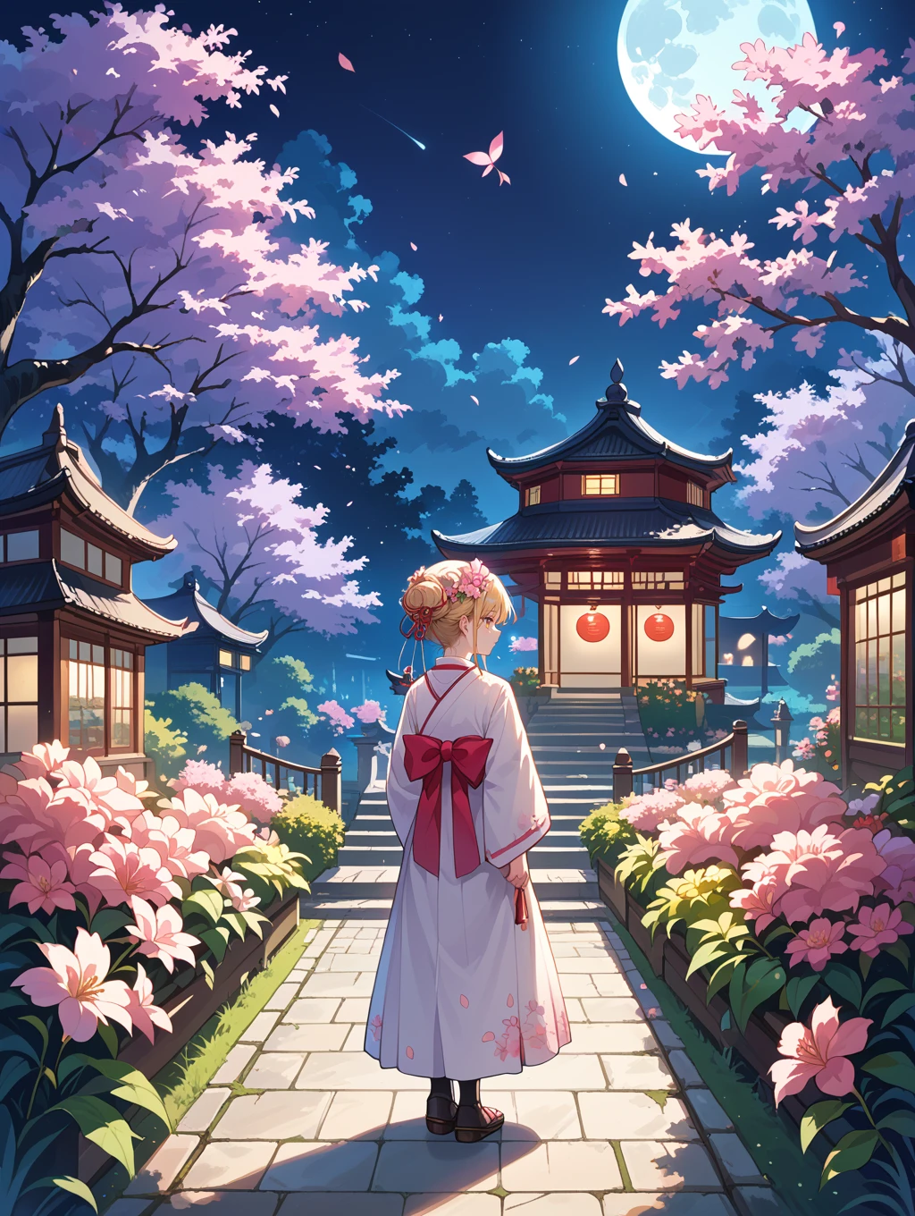 Score_9, score_8_up, score_7_up,source_anime, dark night, flower garden ...