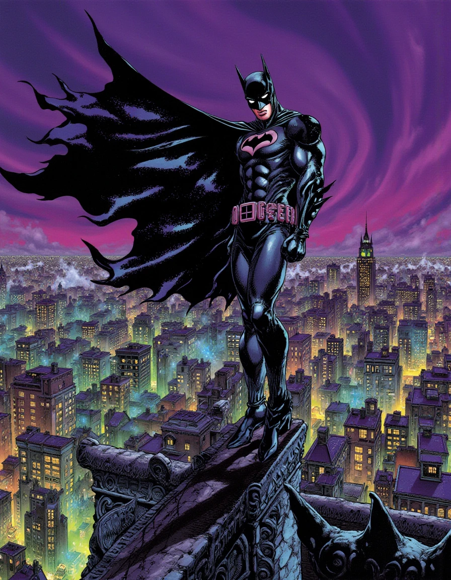 In a highly detailed, vibrantly colored illustration reminiscent of ...