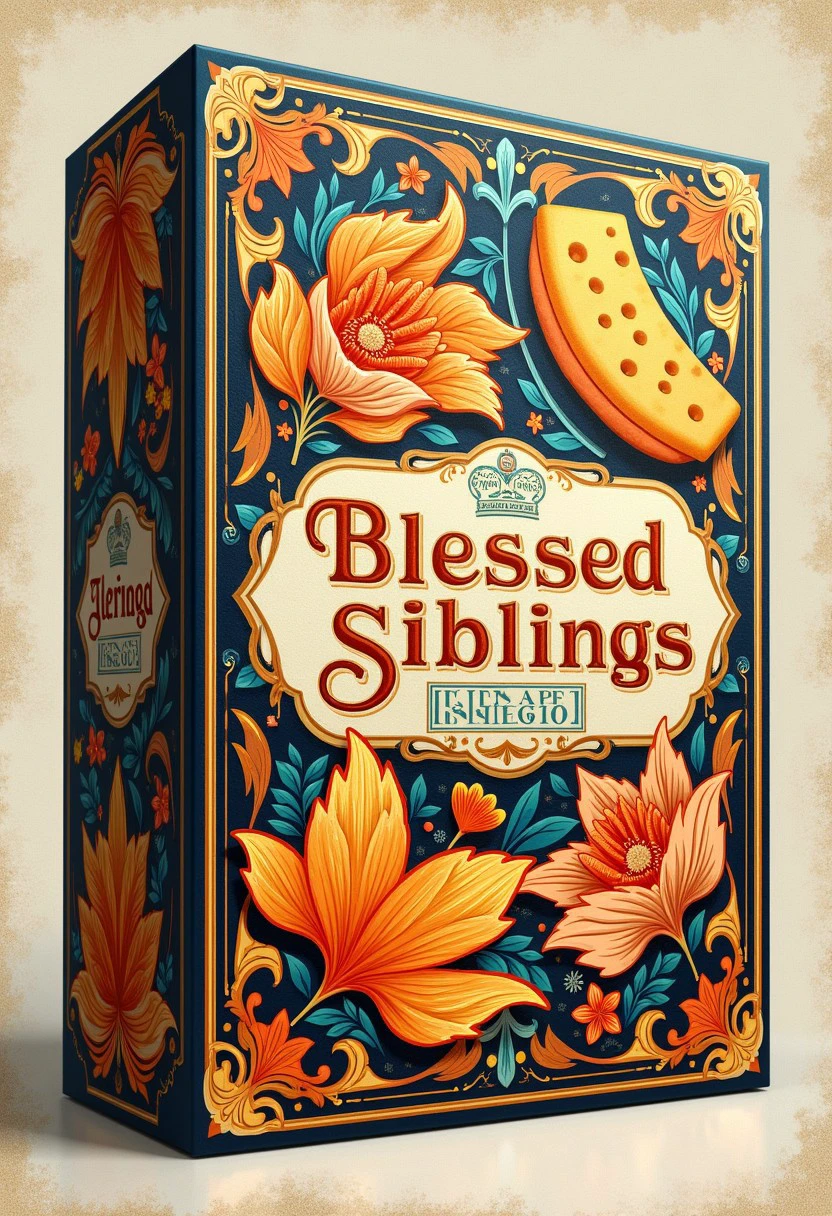 Art deco cracker snack box design inspired by 1910, featuring - SeaArt AI