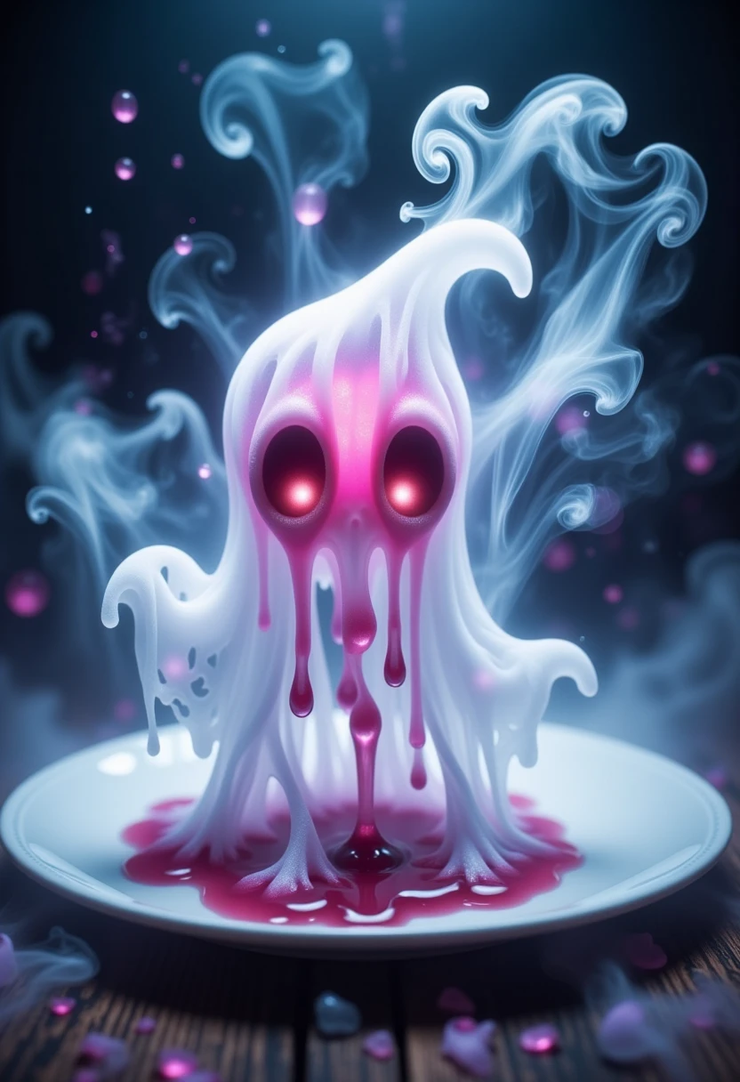Ghostly banshee jelly dessert, professional, high quality, super cute ...