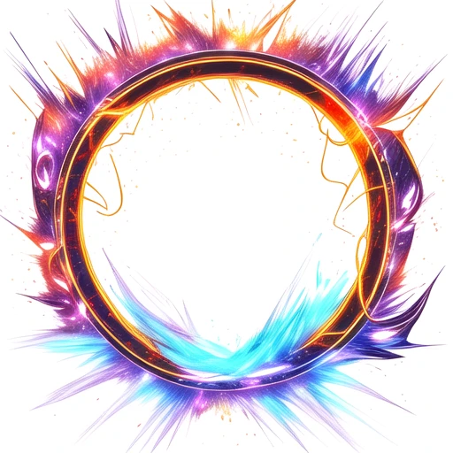 Token ring, circular, energy swirl, colorful, purple, red, blue - SeaArt AI