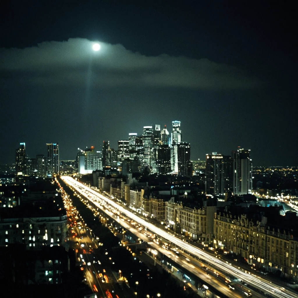 Cinematic film still of