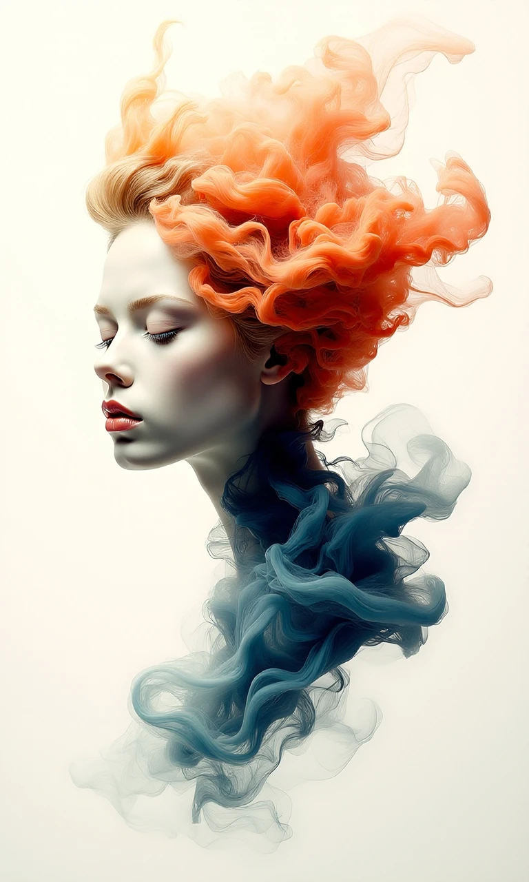 Minimalistic drawing with a few decisive lines that form a perfect multiple expo - SeaArt AI