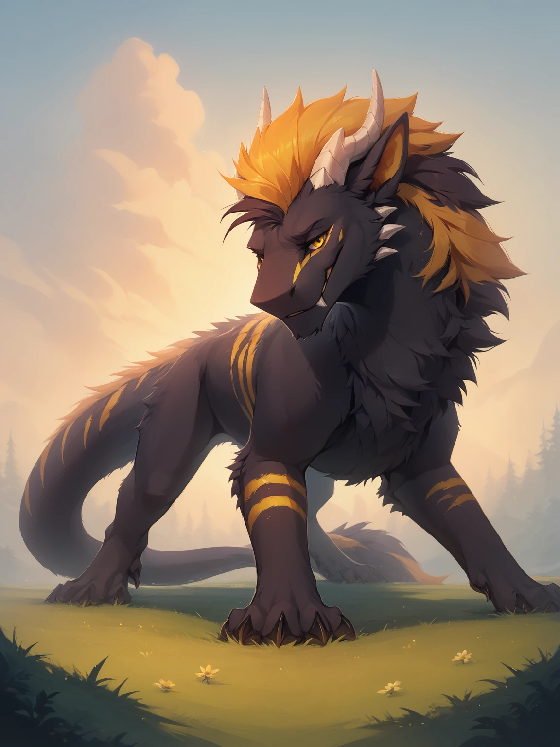 Score_9, score_8_up, score_8, (felkin), furred dragon, feral - SeaArt AI