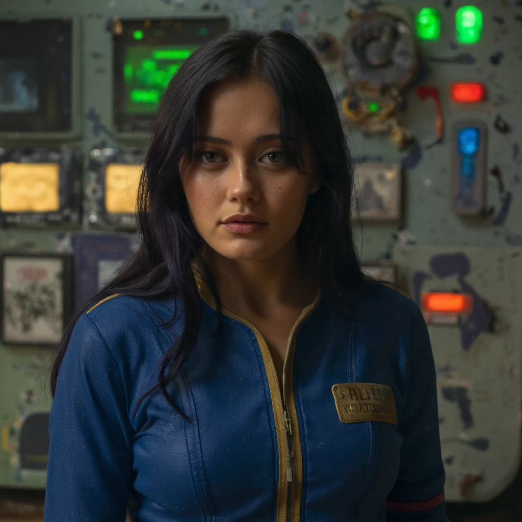 A still from the fallout tv show depicts ella_purnell with long - SeaArt AI