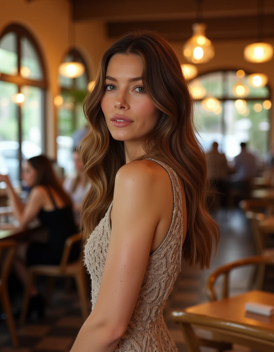 beautiful detailed photograph, brown hair cascading - SeaArt AI