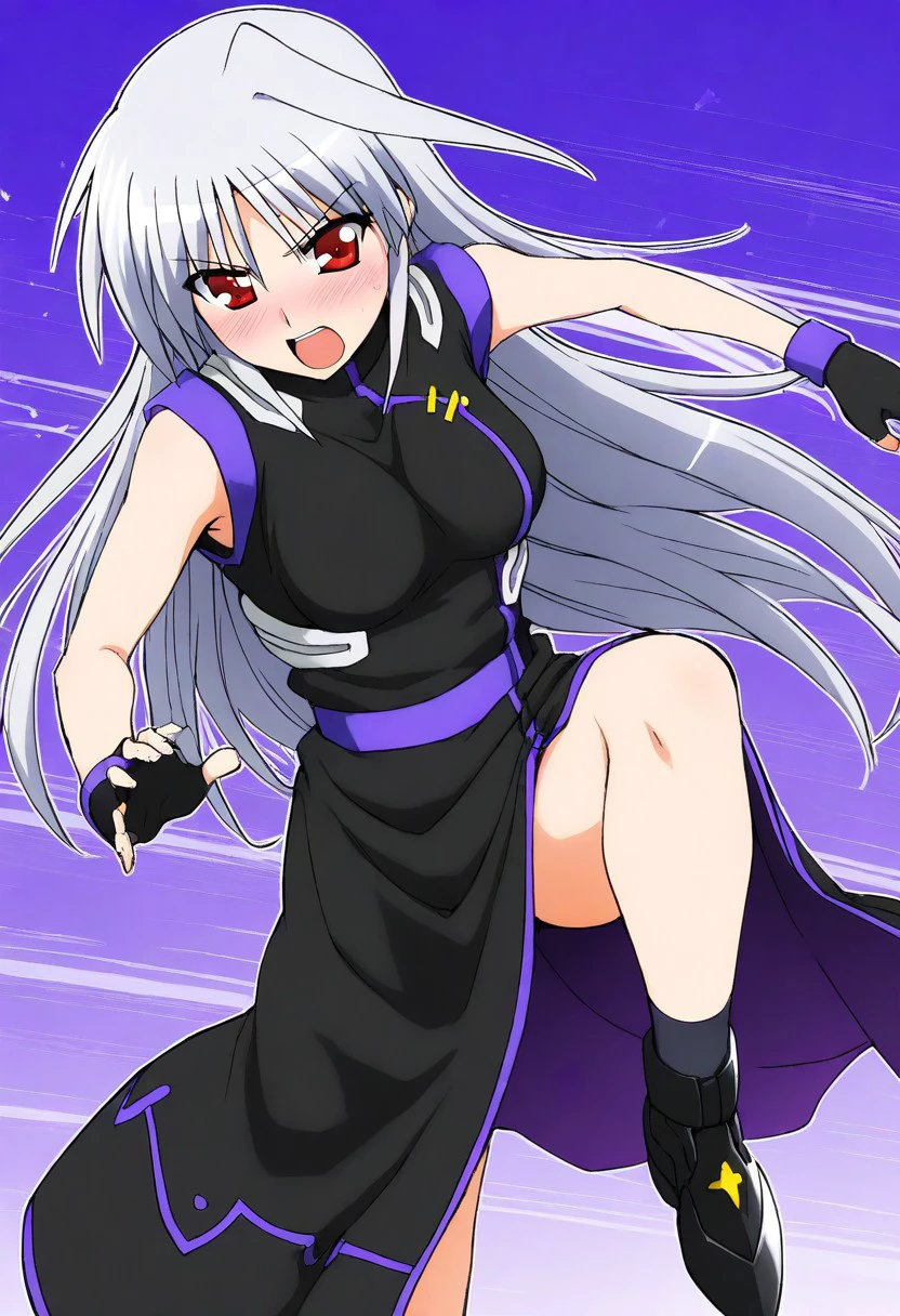 Best quality, masterpiece, anime, 1girl, solo, Reinforce, long hair ...